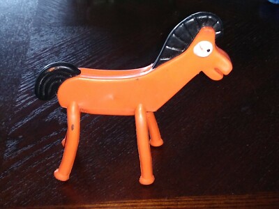 Jesco POKEY Bendable Orange Black Vintage Toy Figurine | eBay