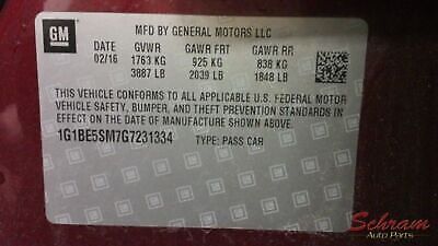 Driver Left Rear Brake Caliper 13590520 for 2016-19 Chevrolet Cruze ...