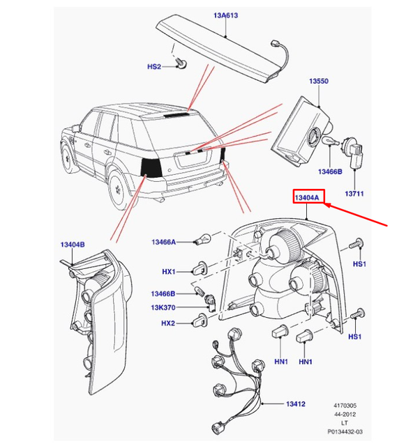 Land Rover Rear Light (XFB500420 ) | Compra online en eBay