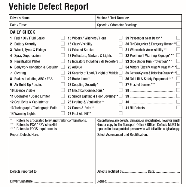 *Tachpro 100202 50 Page Driver Daily Duplicate Defect & Check Books ...