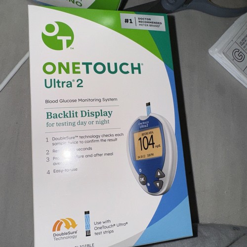 NEW OneTouch Ultra 2 Blood Glucose Monitor Diabetic Care Exp 2028 ...