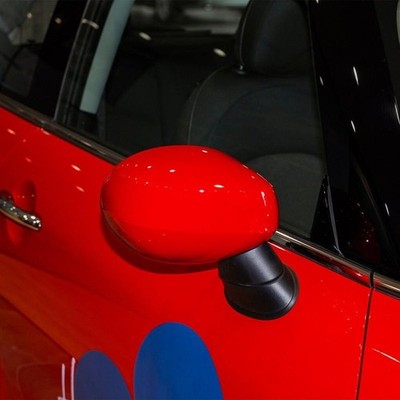 Red Side View Mirror Cover Cap W Light For MINI Cooper F54 F55 F56 F57 ...