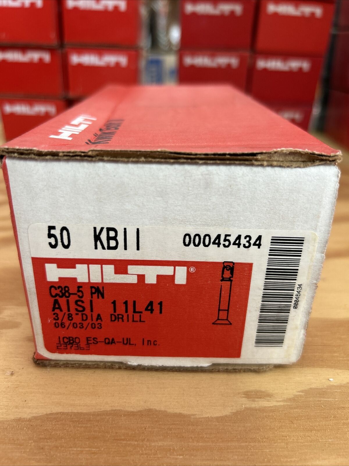 (9) Hilti 00045434 KBII Kwik Bolt II Anchor Bolt C3/8x5 AISI 11l41 for ...