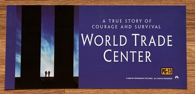 🌟 World Trade Center (2006) - Nicolas Cage - Movie Theater Mylar ...