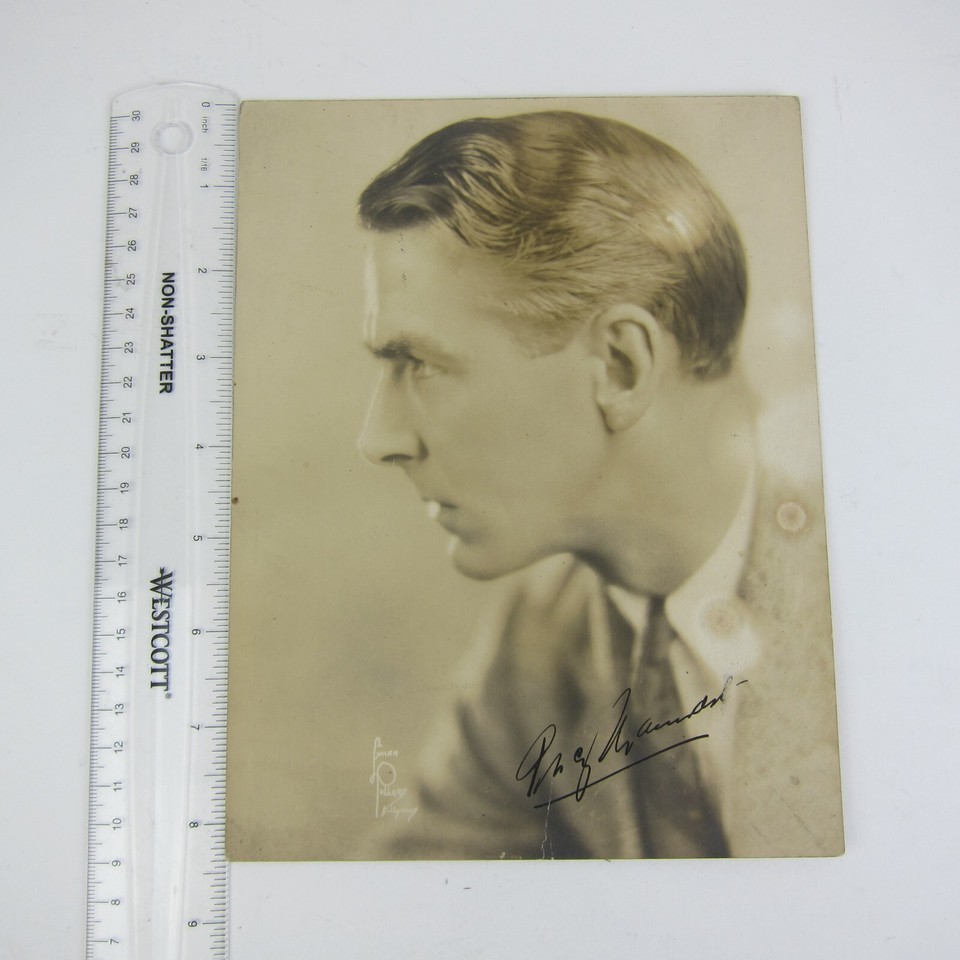 Percy Marmont Signed Photograph Large 8x6 Portrait Film Actor Lord Jim ...