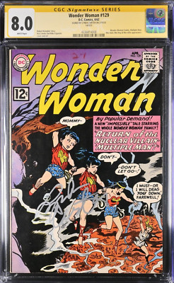 WONDER WOMAN #129 - 4/62 - CGC SIGNATURE SERIES - SIGNED BY LYNDA ...