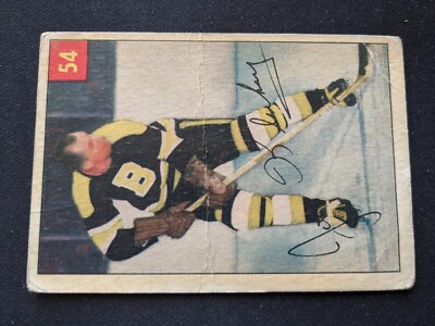 1954-55 Parkhurst Hockey Card # 54 Joe Klukay - Boston Bruins (VG) | eBay