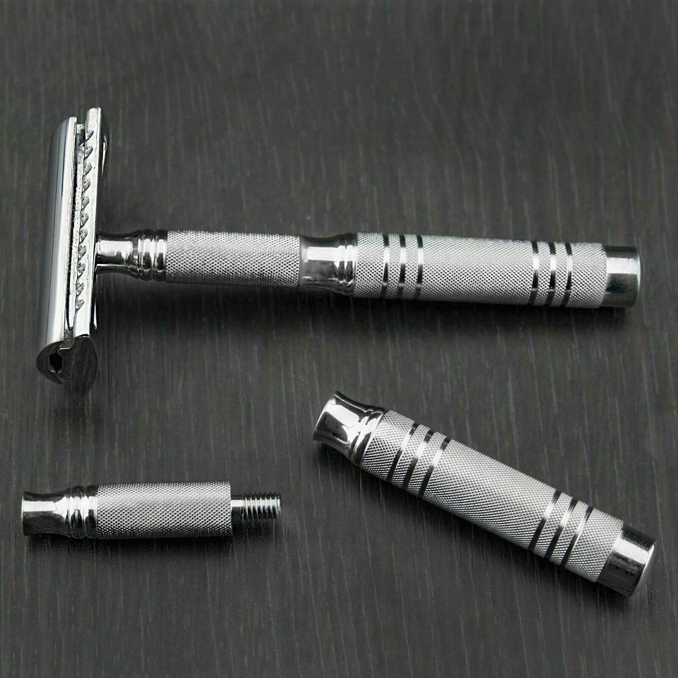 Double Edge Safety Razor-Travel Razor for Wet Classic Shaving, Razor ...