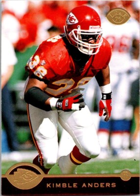 1996 Leaf Kimble Anders #16 Kansas City Chiefs Super Bowl Football Card ...