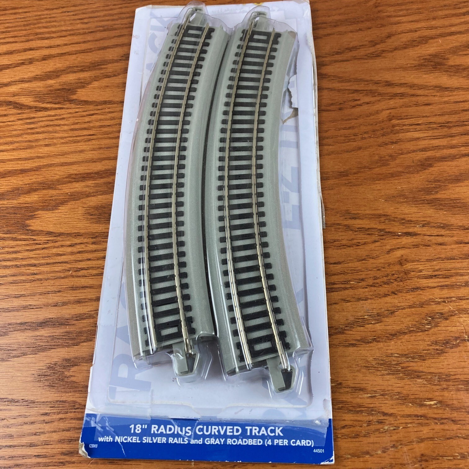 4 Pcs HO Scale 18" Radius Nickel Silver Curve E-Z Track Bachmann 44501 ...