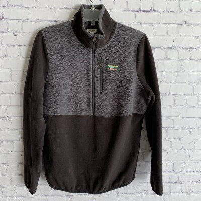 L.L .Bean Womens 1/4 Quarter Zip Fleece Pullover Sweatshirt Size Medium ...