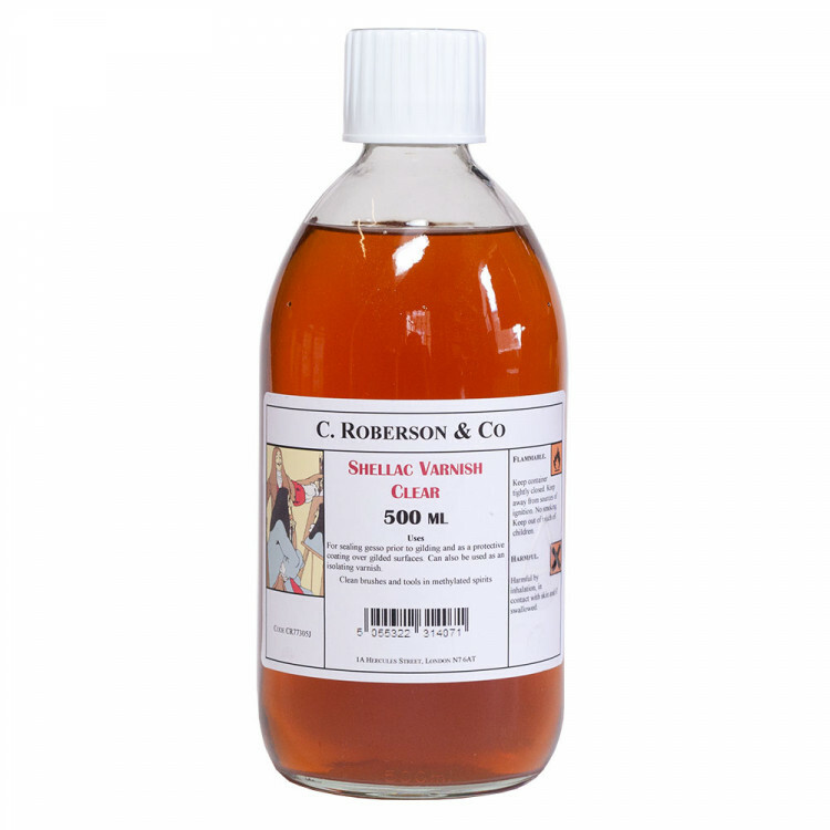 Roberson Shellac Varnish - Dries Clear - 60ml - 250ml - 500ml - 1 Litre ...