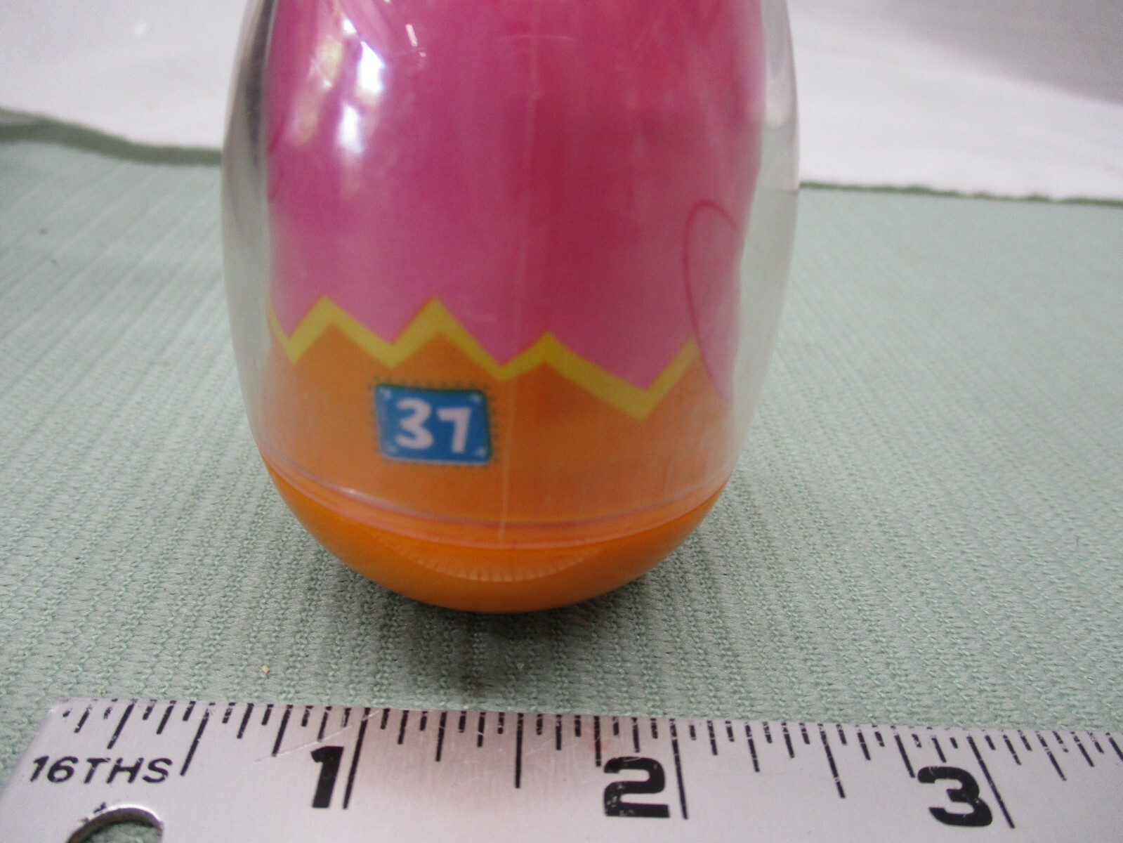 Egg Shaped Hasbro People Weebles Figure Part Pink Chick Toy 37 Orange ...