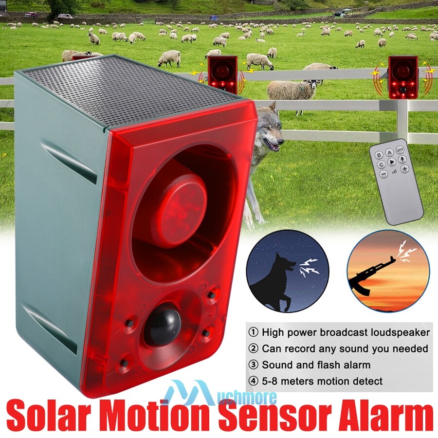 Deterrent Skunk Deer Repellent Solar Powered Scares Night Animals Alarm ...