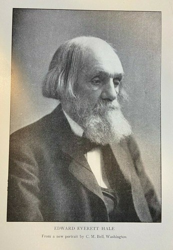 1905 Vintage Magazine Illustration Author Edward Everett Hale | eBay