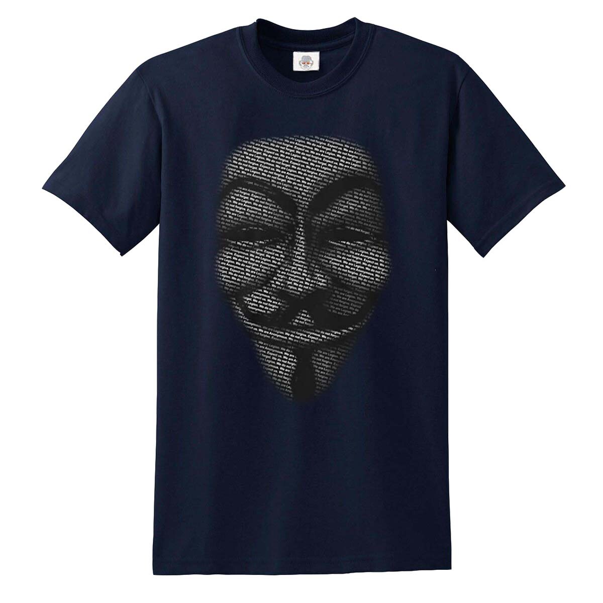 ANONYMOUS T-SHIRT V FOR VENDETTA MASK SHIRT CHRISTMAS GIFT TSHIRT TOP ...