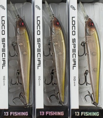 (LOT OF 3) 13 FISHING LOCO SPECIAL 110 9/16OZ LS69-25 GOLDED NUGGET ...