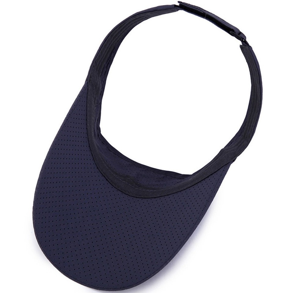 2Pcs Visor Sun Plain Hat Sports Cap Colors Golf Tennis Beach Adjustable ...