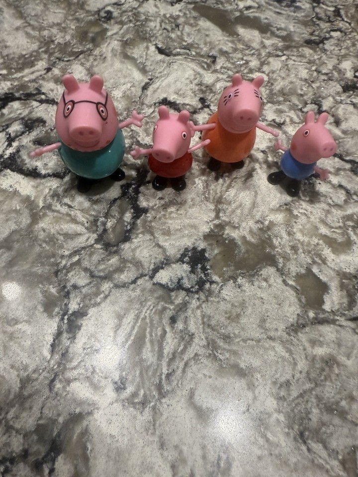 Peppa Pig And Family Mother Mummy George Pig Figure Lot Jazwares With ...
