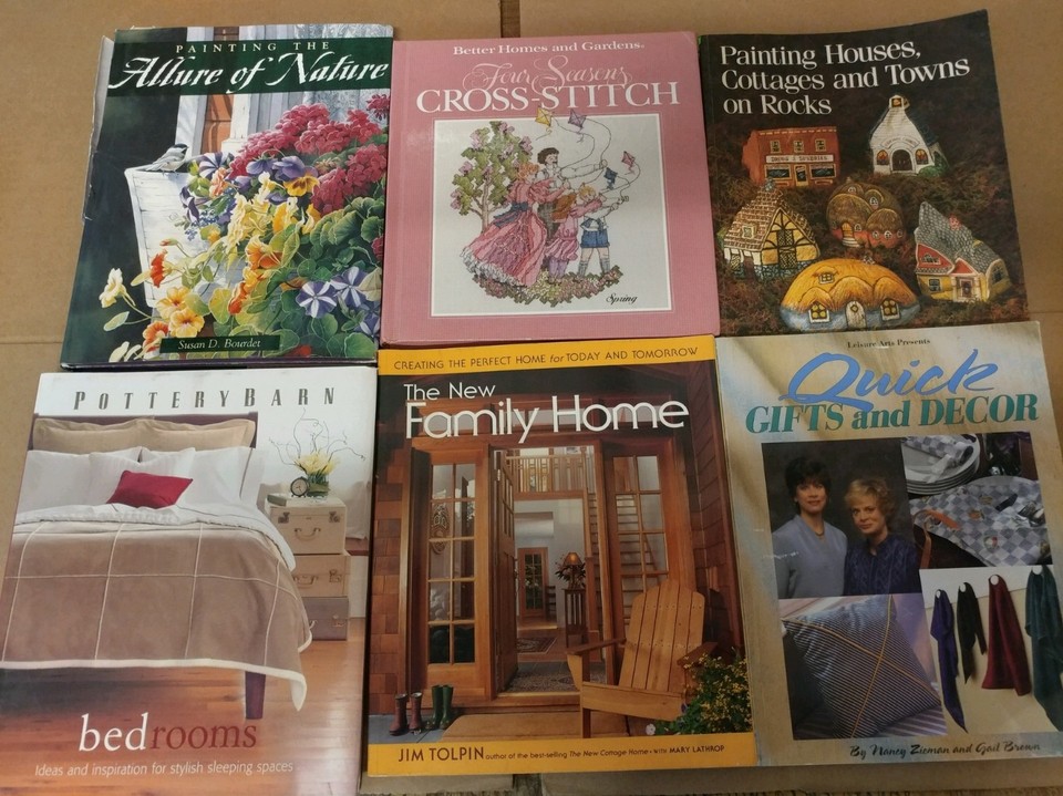 Lot of 20 Hobby Craft Design Home Decorating Quilt Knit Sewing Books ...