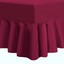 Fitted Valance Sheet Frilled Extra Deep Box with Extra Long Drop 200Tc ...