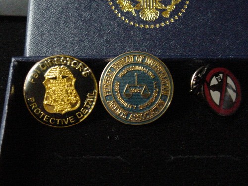 Lot 3 FBI Lapel Pin-Director protective detail, Agents association ...