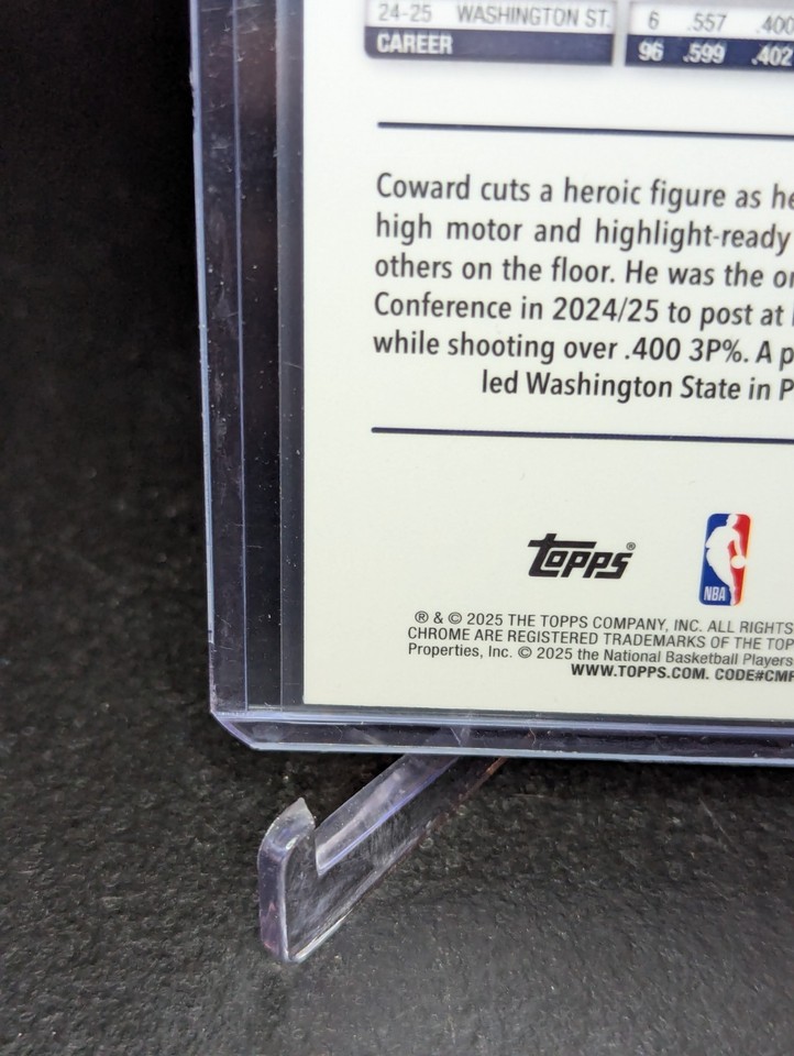 2025-26 Topps Chrome Cedric Howard Ray Wave Yellow Refractor /275 | eBay