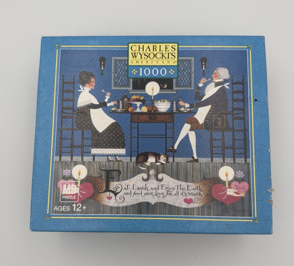 Charles Wysocki 1000 PC Puzzle lot of 6 Sweethearts Thanksgiving Tinkle ...