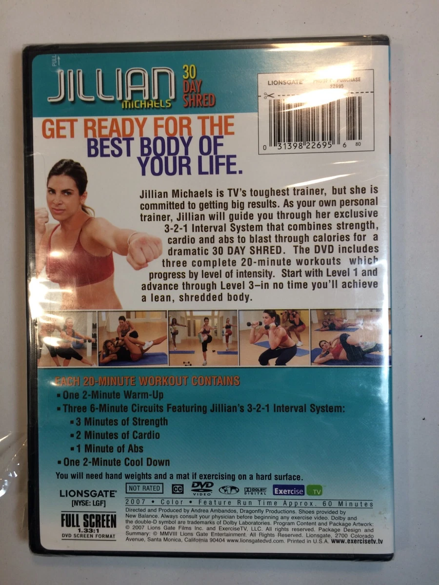 30 Day Shred Challenge Jillian Michaels