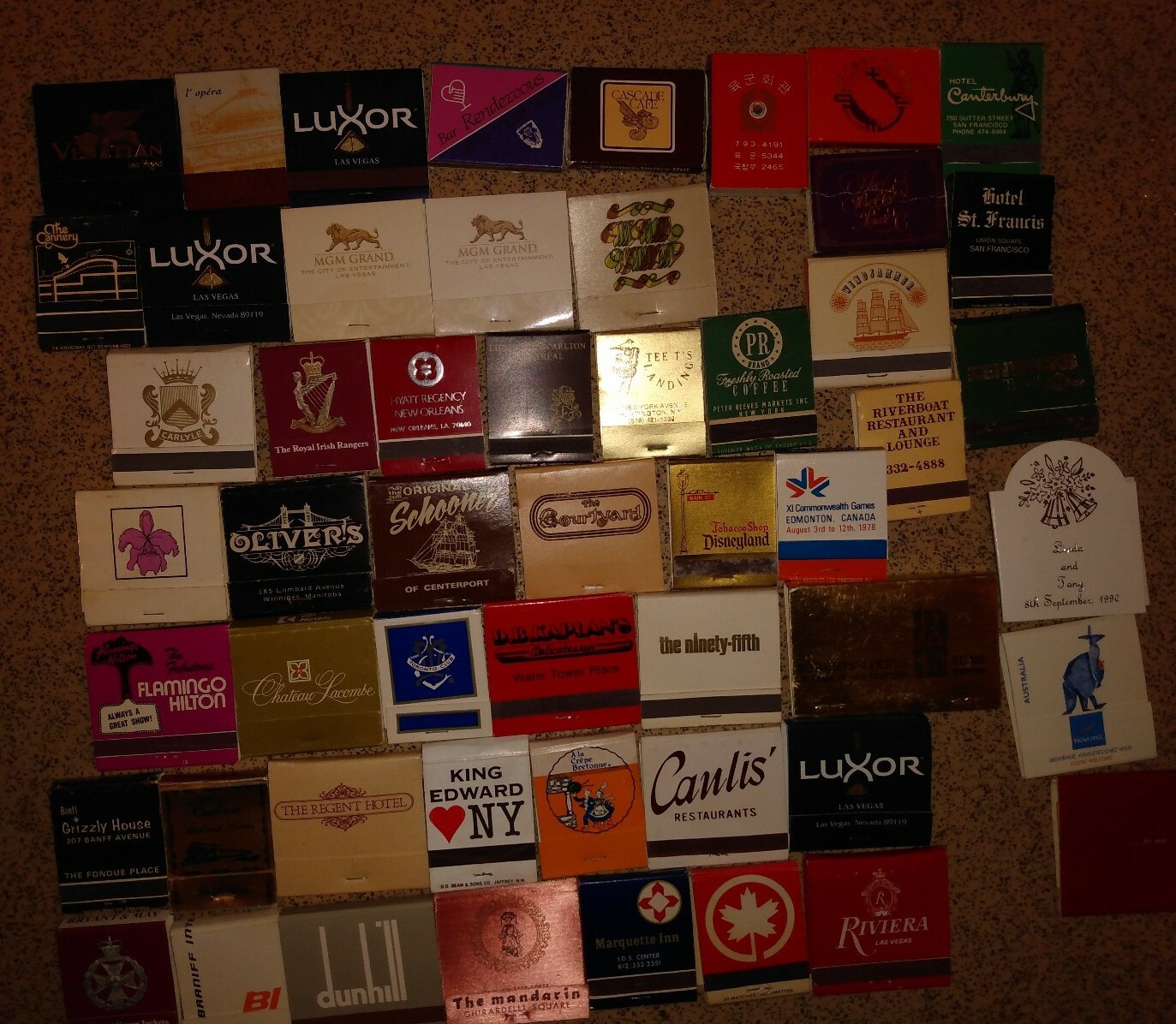Collection of Unused Matchbooks. Phillumeny. Match book Collection ...