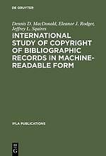 International Study of Copyright of Bibliographic Records in Machine ...