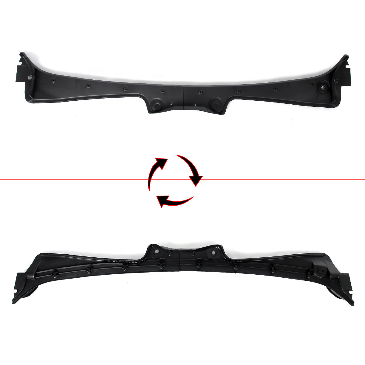 51717027083 Windshield Cowl Panel Cover For 2003-10 BMW E60 E61 528i ...