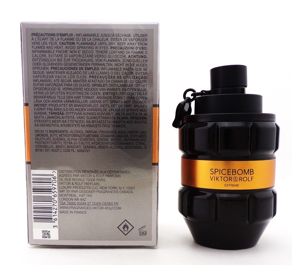 Spicebomb Extreme by Viktor & Rolf 3.04 oz. EDP Spray for Men New ...