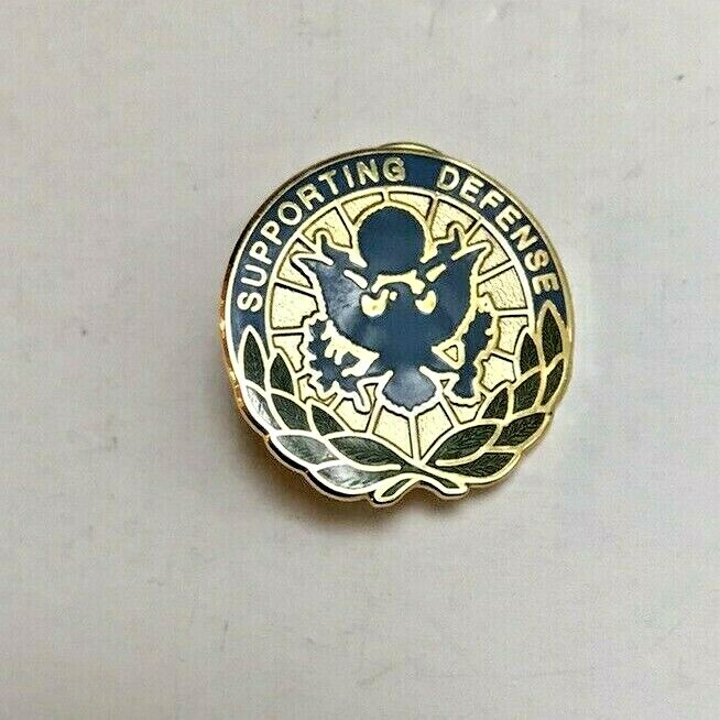 Supporting Defense 2 Pins Army Crest Seal DOD and Joint Activities ...
