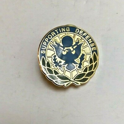 Supporting Defense 2 Pins Army Crest Seal DOD and Joint Activities ...