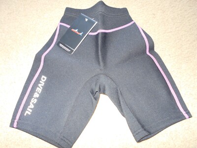 NEW Dive And Sail Shorts Adult XS Black Neoprene Q/XJ 1-2016 | eBay
