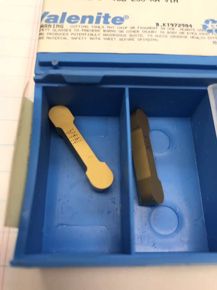 5 pcs. VDB-250-RA V1N VALENITE DOG BONE INSERTS. (loc stk) | eBay