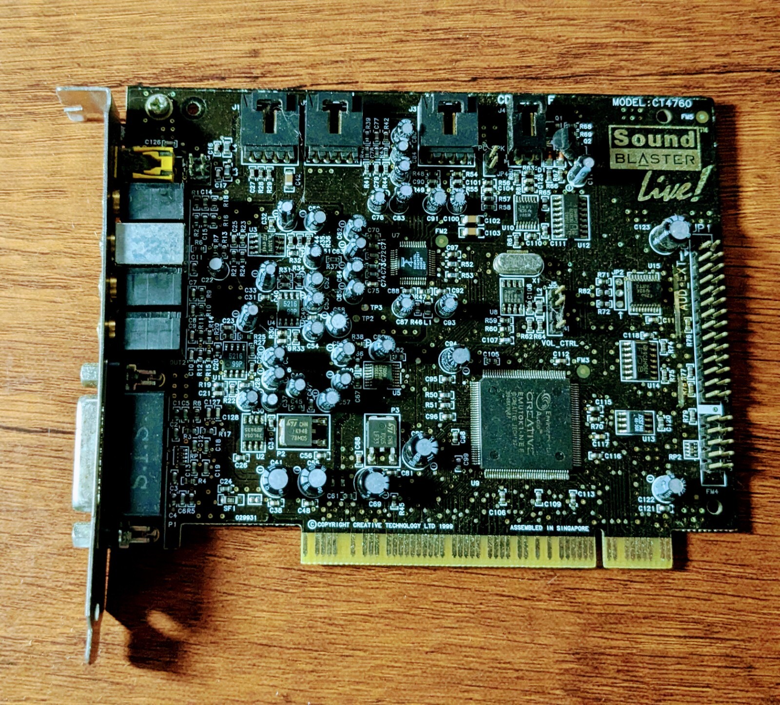 Creative Labs Sound Blaster Live! 5.1 Sound Card PCI - Model CT4760 ...