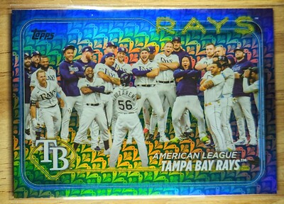 2024 Topps Series 1 Tampa Bay Rays Team Card #211 Easter Holiday Foil ...