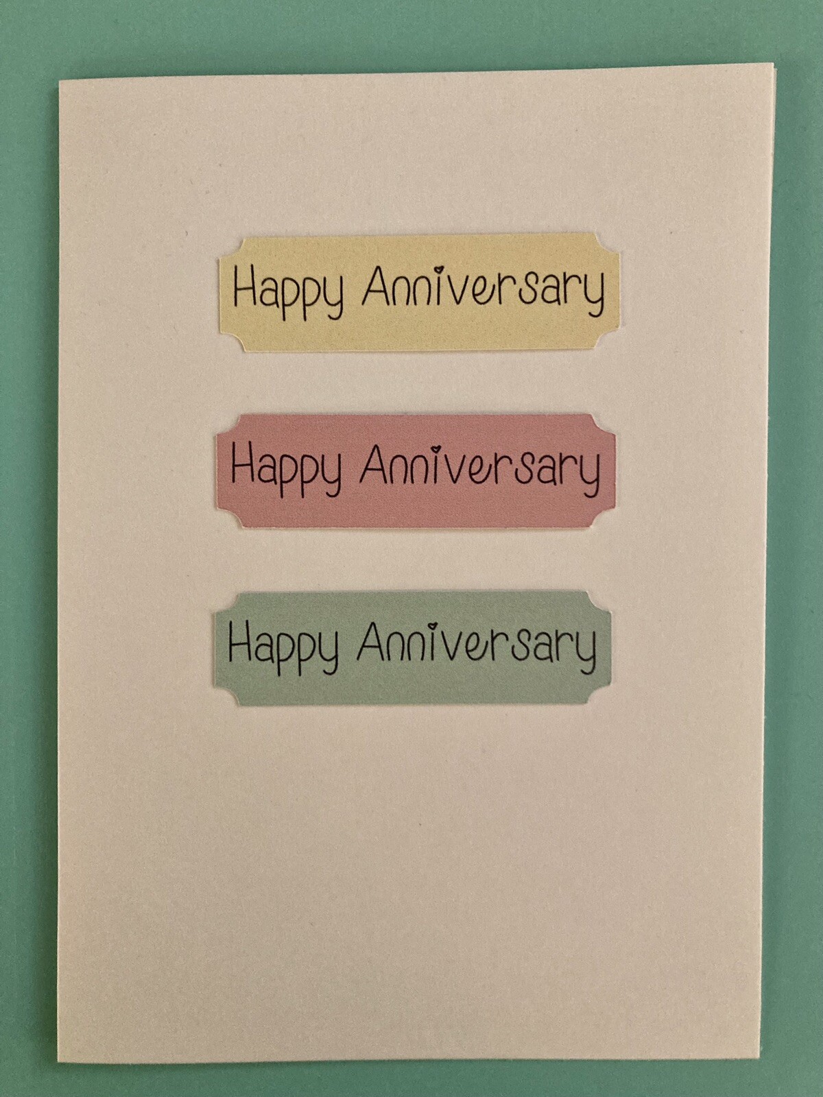 Anniversary Card Making Sentiments Banners Embellishments Toppers | eBay UK