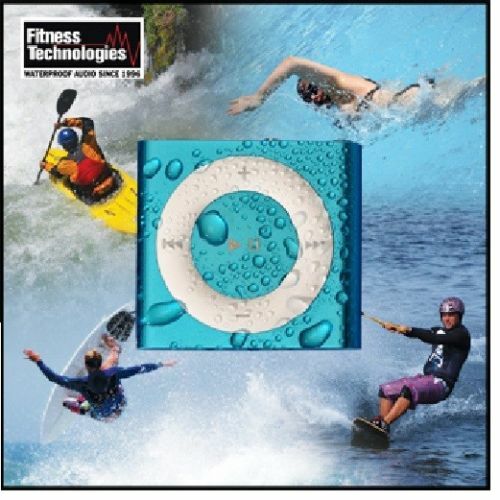 Swim iPOD Shuffle MP3 Player & Buds 100% Waterproof - BLUE - Superior ...