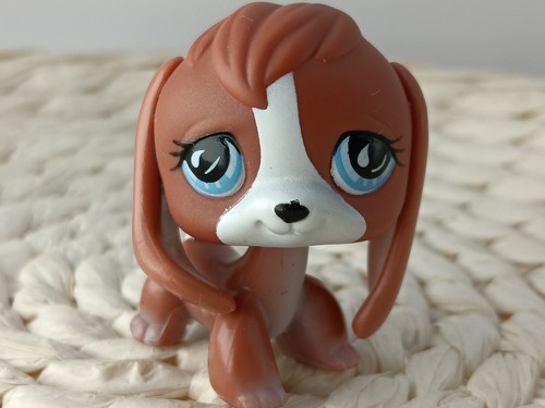 petshop authentic LPS chien Beagle Brown Dog rare #567 Aimant original ...
