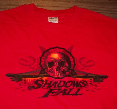 SHADOWS FALL Skull T-Shirt SMALL NEW METAL BAND | eBay