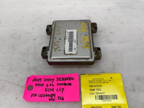 04 05 GMC CHEVROLET SILVERADO 2500HD 3500HD 6.6 LLY ENGINE ECU ECM ...