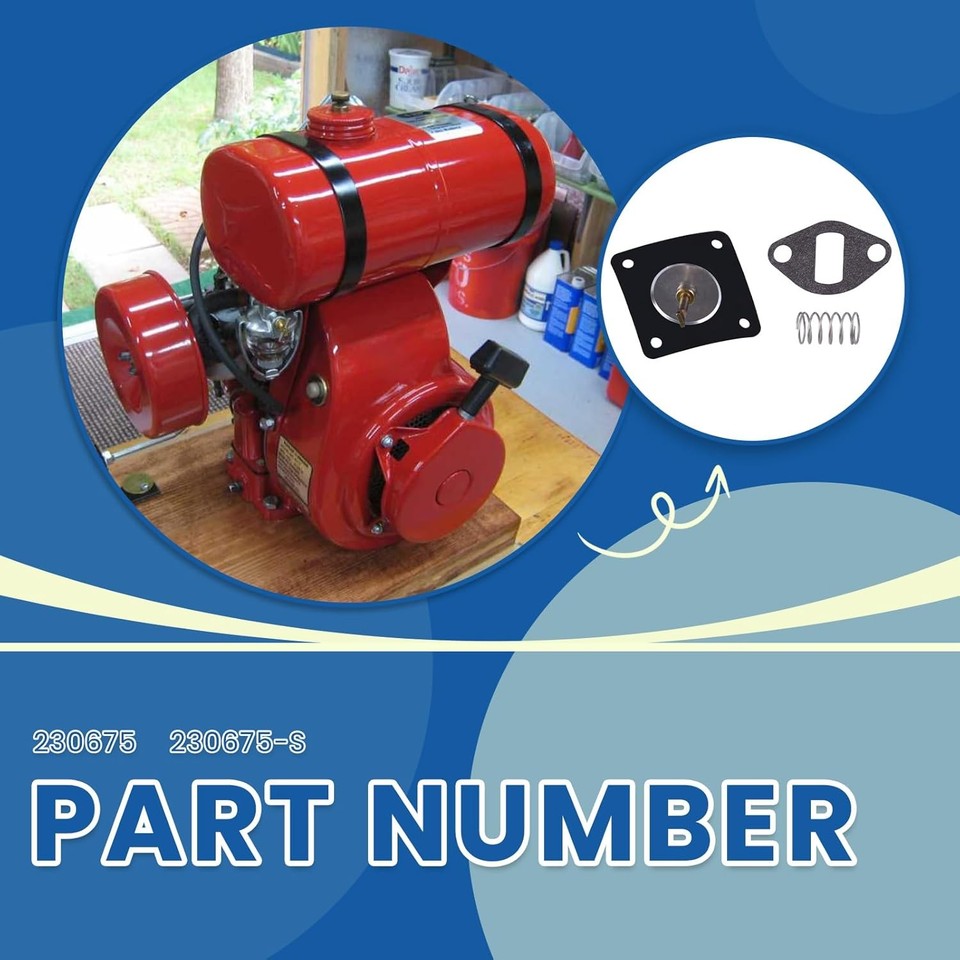 NEW Fuel Pump Diaphragm Rebuild Kit Fits Kohler K & Magnum M8 ...