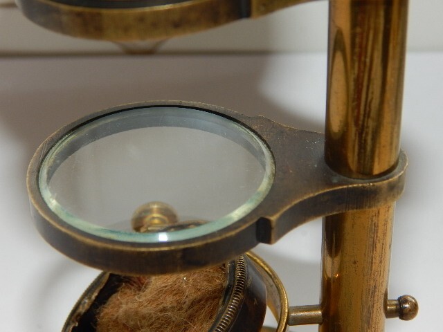 ANTIQUE BRASS FIELD MICROSCOPE (NO MAKERS MARKS) H 13.75 cm | eBay