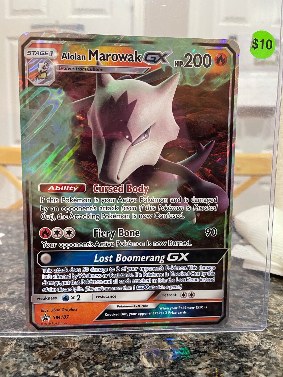 Alolan Marowak GX - Pokemon Oversized Jumbo Card | eBay