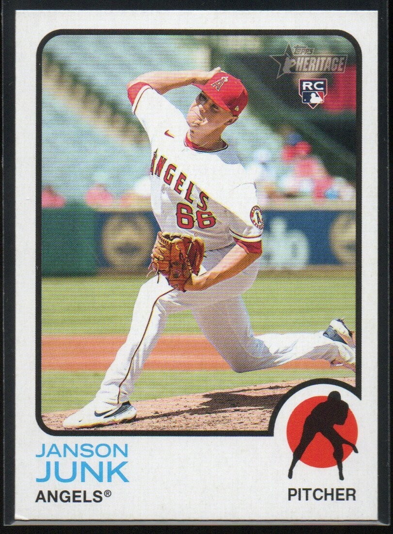 Janson Junk 2022 Topps Heritage #720 Rookie Card Short Print Los ...