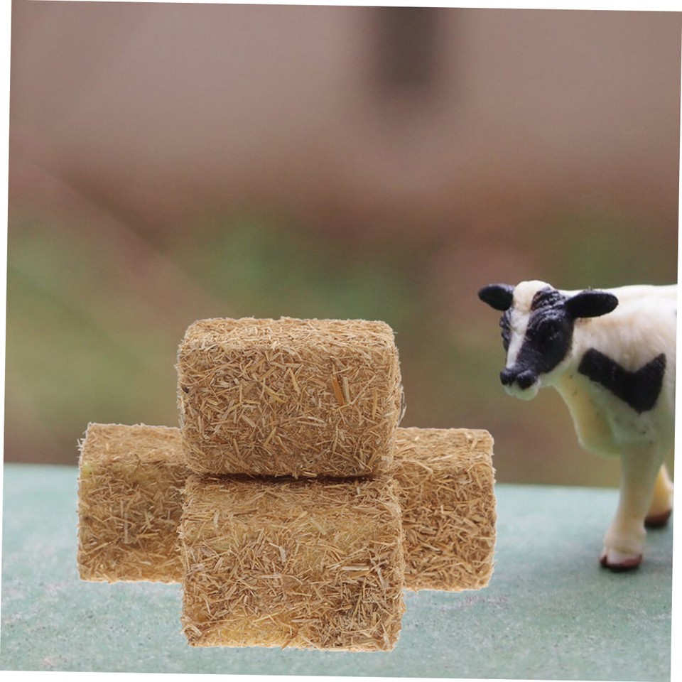 12Pcs Mini Hay Bales Bales Simulation Miniature Hay Farm Toy Dollhouse ...