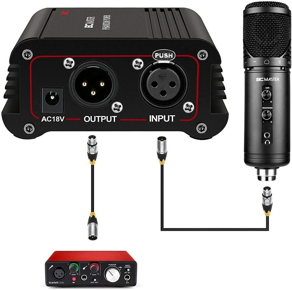 BC Master PP03 Power Supply 48V Phantom Power, No USB Port | eBay